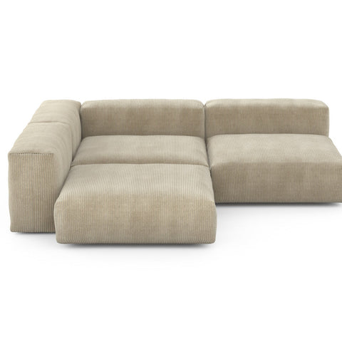 vetsak three module corner sofa 241x241 cord velours sand – vetsak®