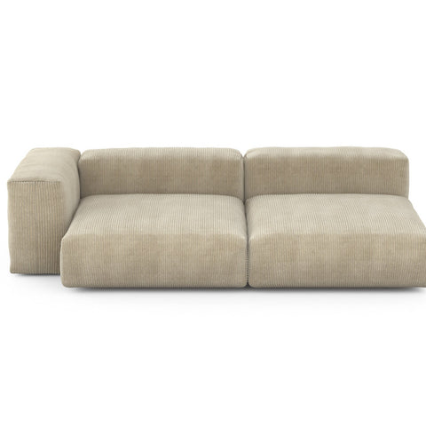 vetsak two module chaise 241x136 cord velours sand – vetsak®
