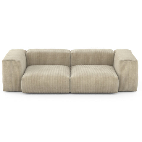 vetsak two module sofa 230x115 cord velours sand – vetsak®