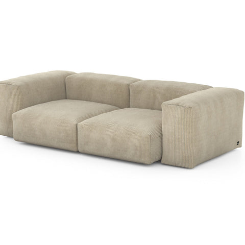 vetsak two module sofa 230x115 cord velours sand – vetsak®